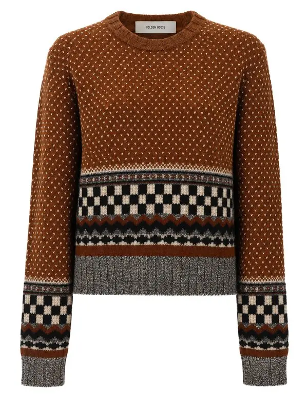 GOLDEN GOOSE Journey" Wool Sweater - Brown