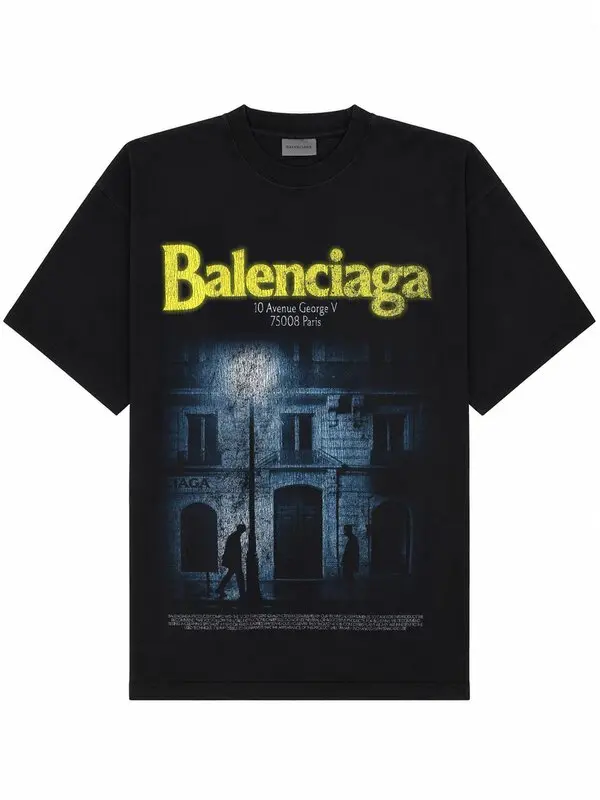Balenciaga T-shirt Con Stampa