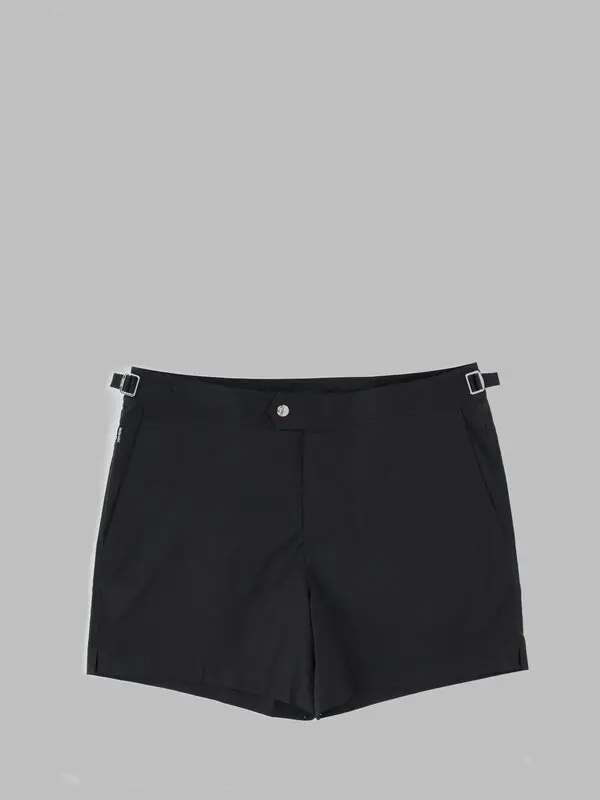TOM FORD Swim Shorts With Straps - Black