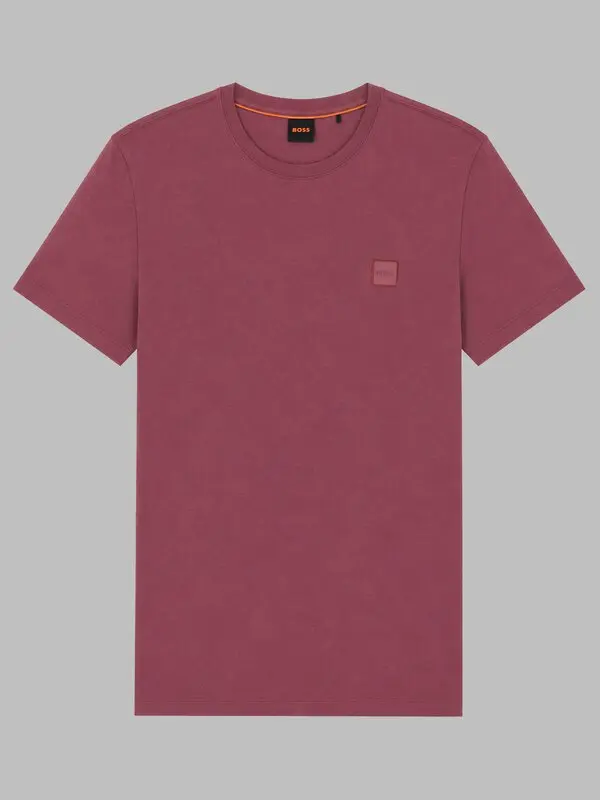 BOSS T-shirt "tales" Con Patch Logo - Red