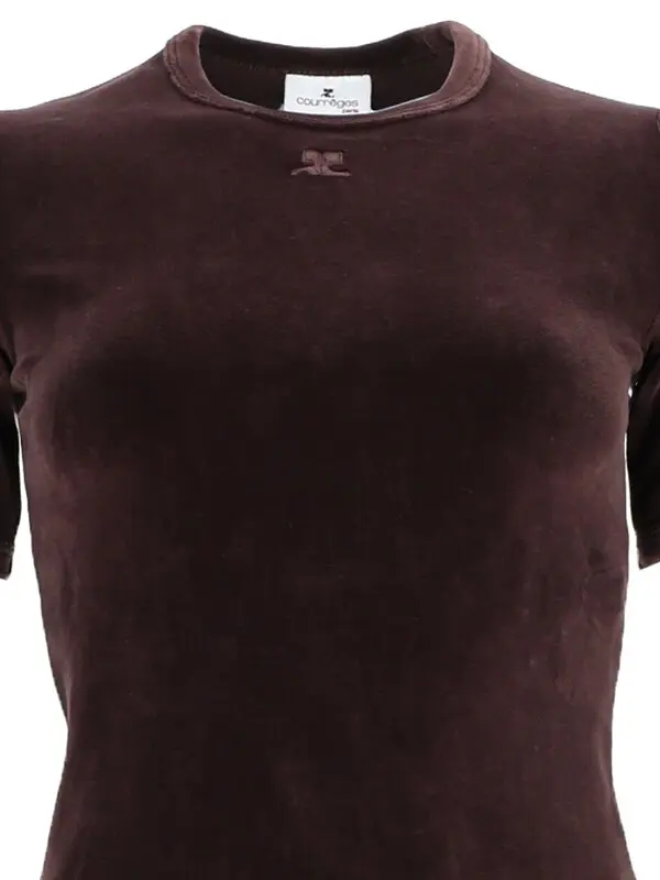 COURREGES T-shirt In Velluto