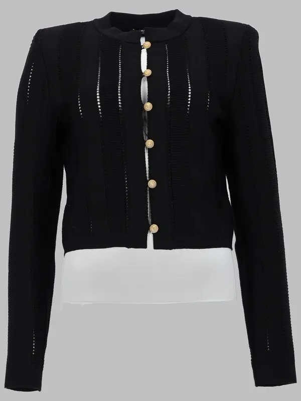 Balmain Cropped Cardigan