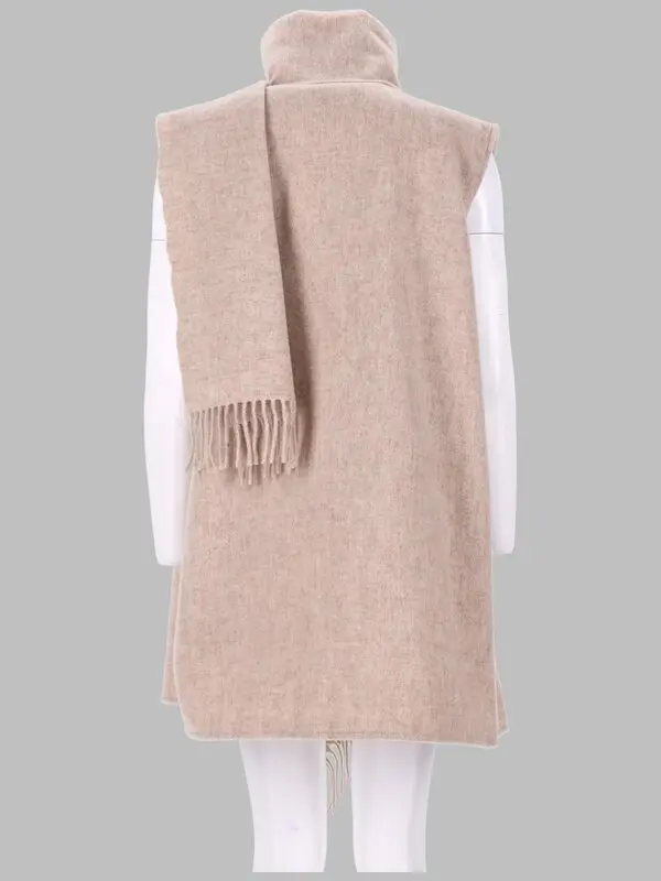 Fabiana Filippi Gilet Con Sciarpa In Lana