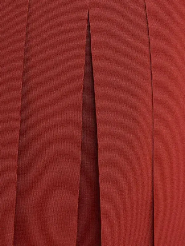Alaïa Silk Blend Midi Skirt