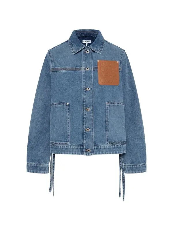 Loewe Anagram Denim Jacket - Blue