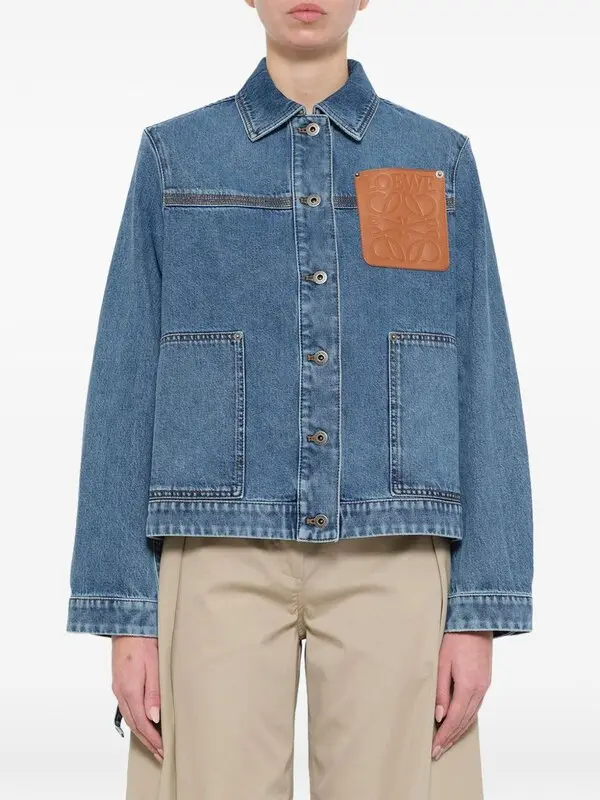 Loewe Anagram Denim Jacket - Blue