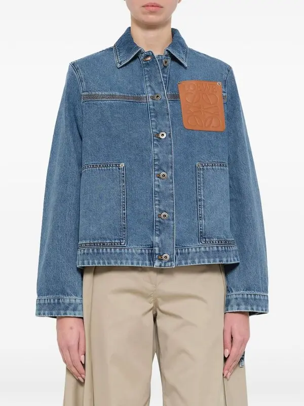 Loewe Anagram Denim Jacket - Blue