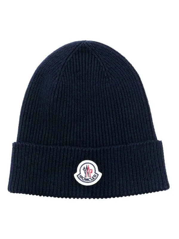 Moncler Logo Wool Beanie