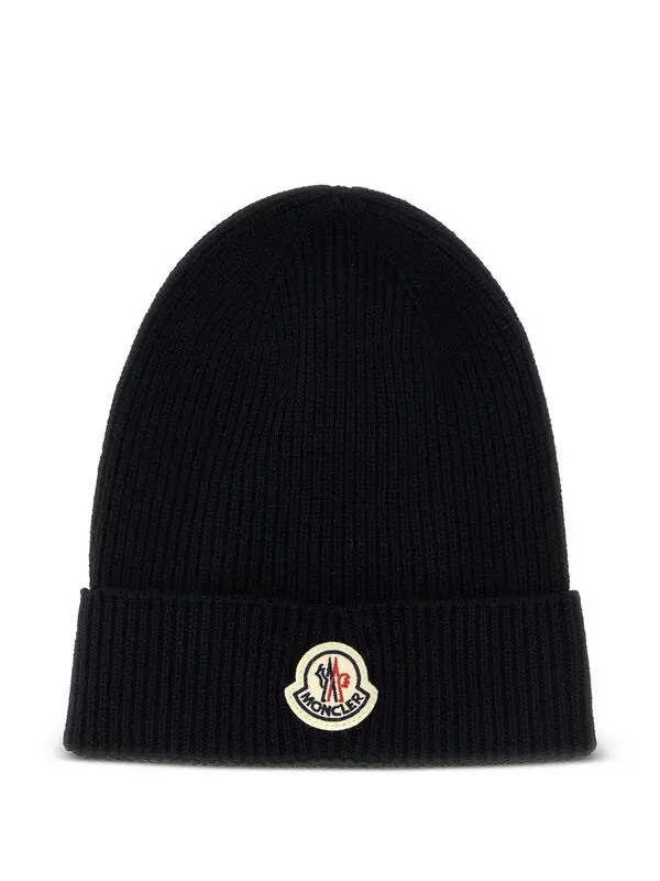 Moncler Logo Wool Beanie