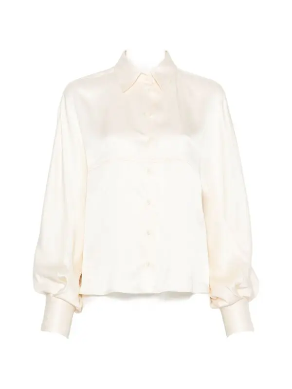 Brunello Cucinelli Silk Shirt With Classic Collar