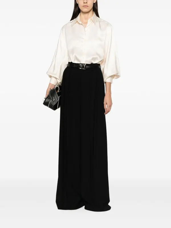 Brunello Cucinelli Silk Shirt With Classic Collar