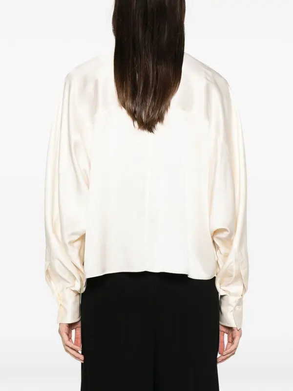 Brunello Cucinelli Silk Shirt With Classic Collar