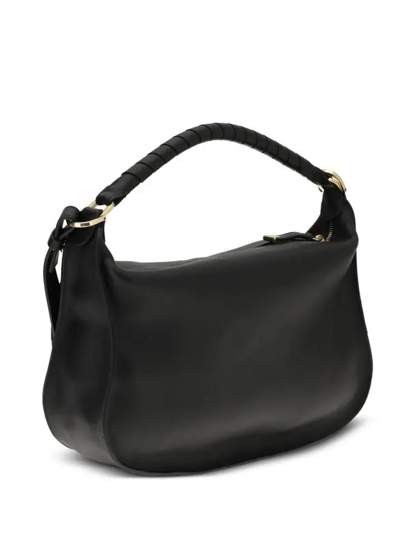 Chloé Marcie Leather Shoulder Bag - Black