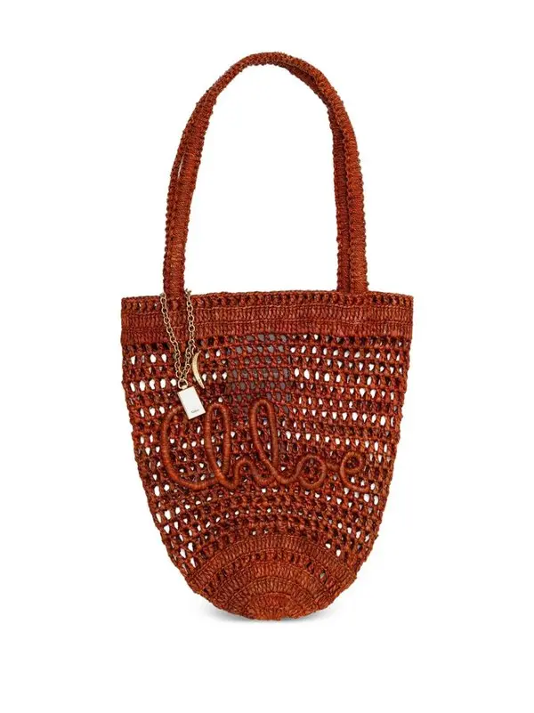 Chloé Summer Banana Small Tote - Brown