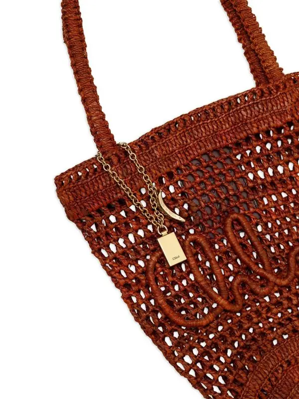 Chloé Summer Banana Small Tote - Brown