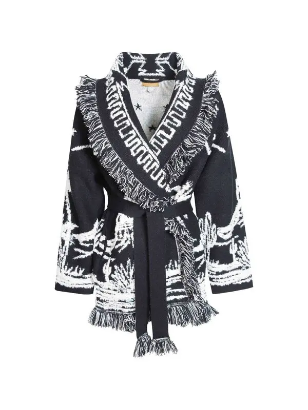 Alanui Canyon Spirit Cashmere Cardigan With Fringe