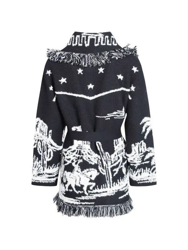 Alanui Canyon Spirit Cashmere Cardigan With Fringe