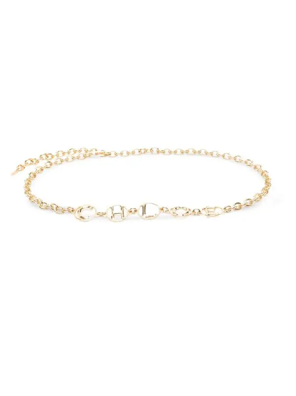 Chloé Script Belt - Gold