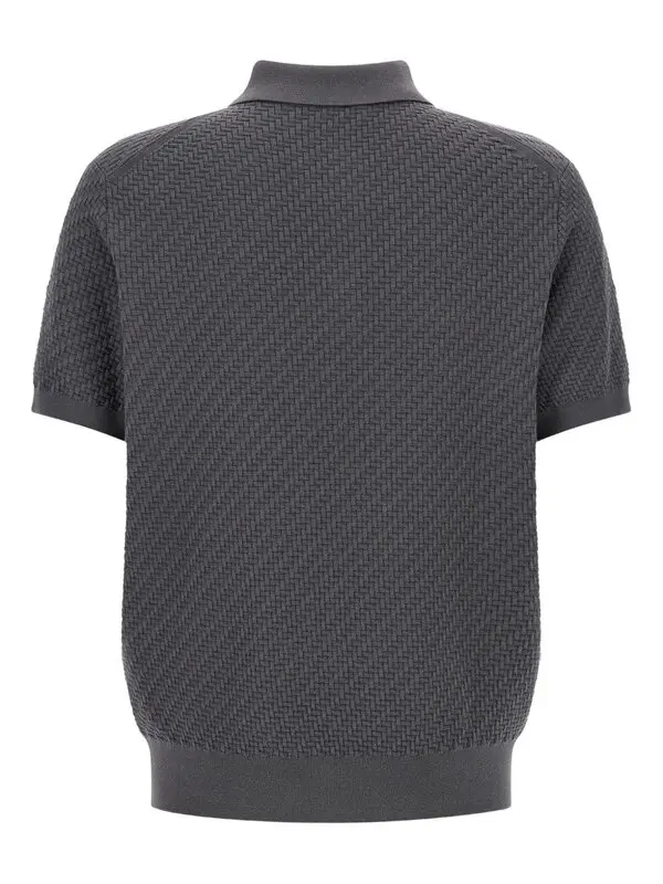 Brioni Cashmere And Cotton Polo Shirt