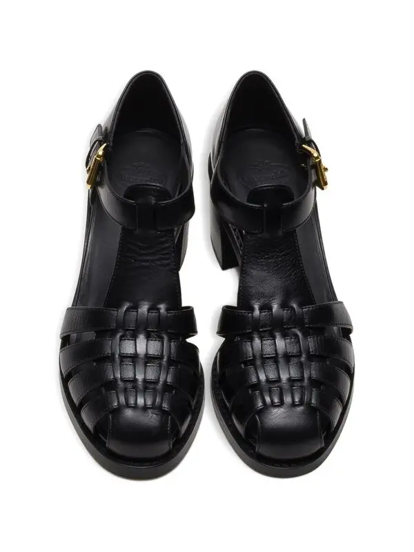 Church's Kelsey Leather Sandals With Block Heel