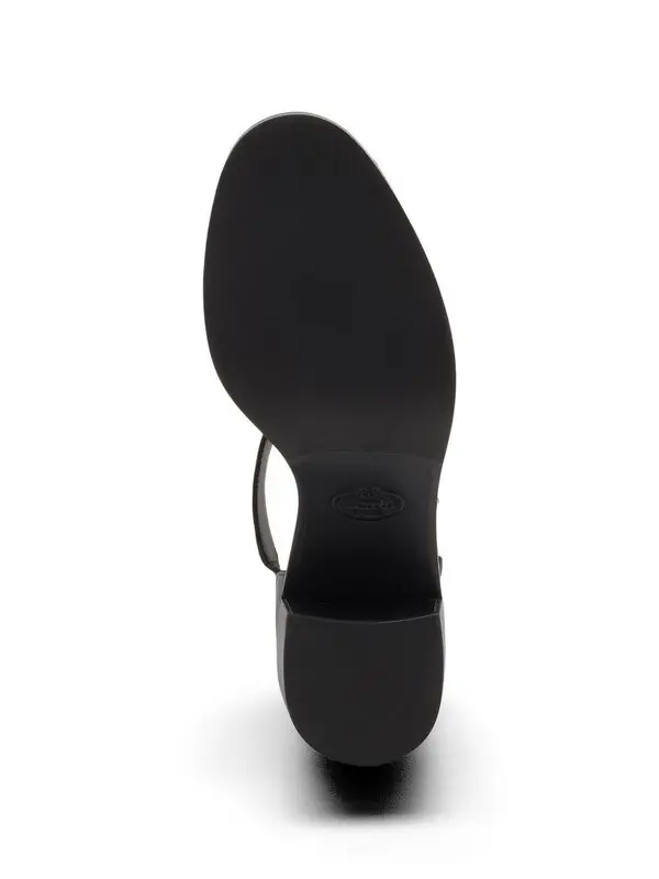 Church's Kelsey Leather Sandals With Block Heel