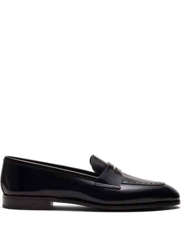 Church's Onyx Leather Loafers