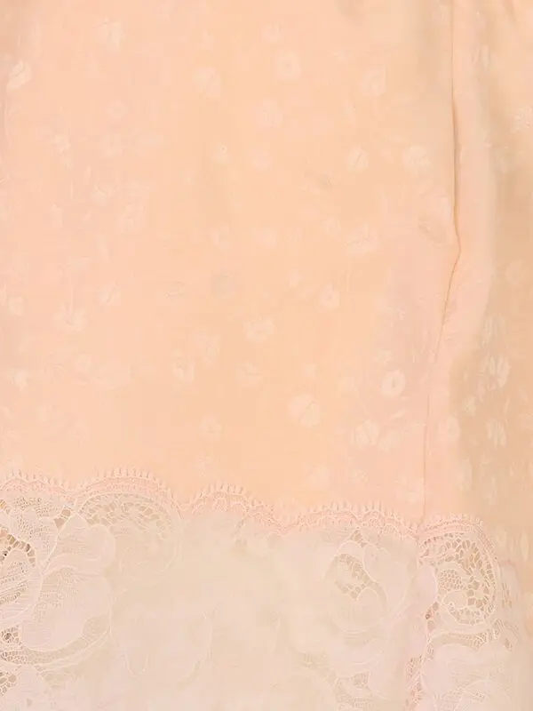 Chloé Lace Detail Silk Shorts