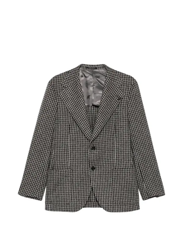 GABRIELE PASINI Houndstooth-pattern Single-breasted Blazer