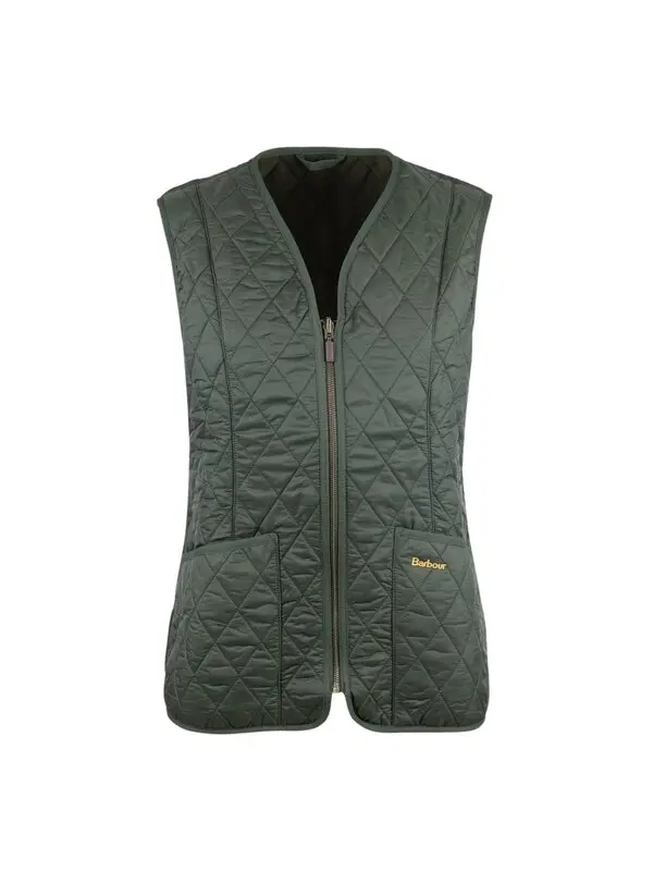 Barbour Quilted Zip-up Vest With Logo Detail