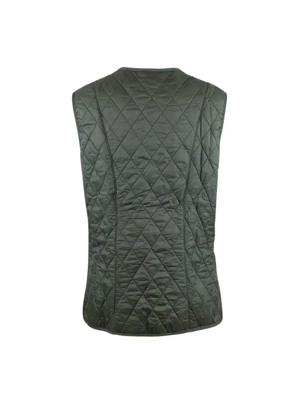 Barbour Quilted Zip-up Vest With Logo Detail