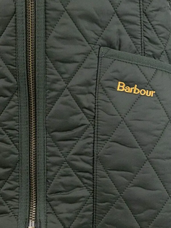 Barbour Quilted Zip-up Vest With Logo Detail