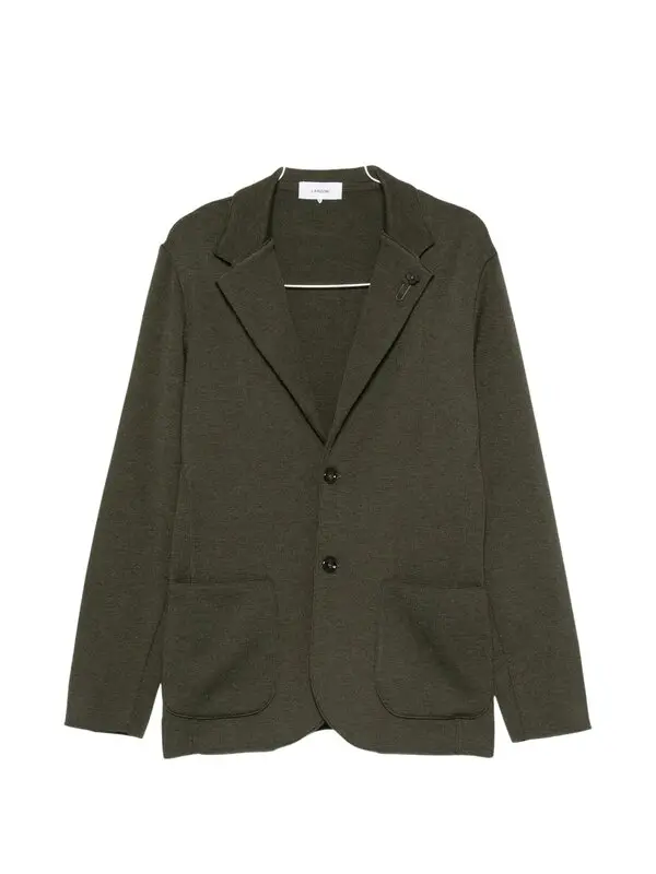 LARDINI Button-fastening Blazer - Green