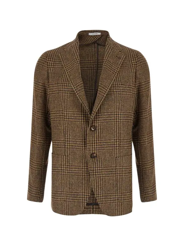 Tagliatore Montecarlo Checked Single-breasted Blazer