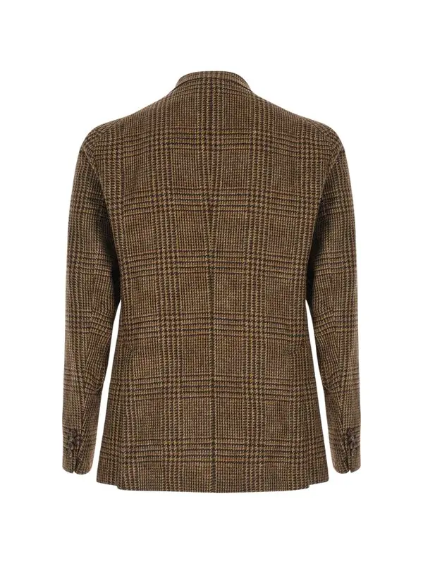 Tagliatore Montecarlo Checked Single-breasted Blazer