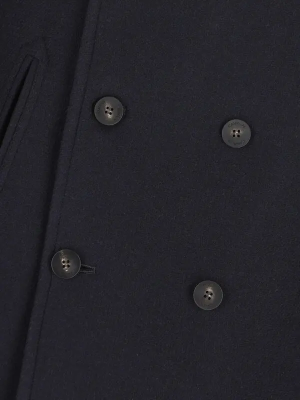 CAMPLIN Double-breasted Notch-lapel Peacoat