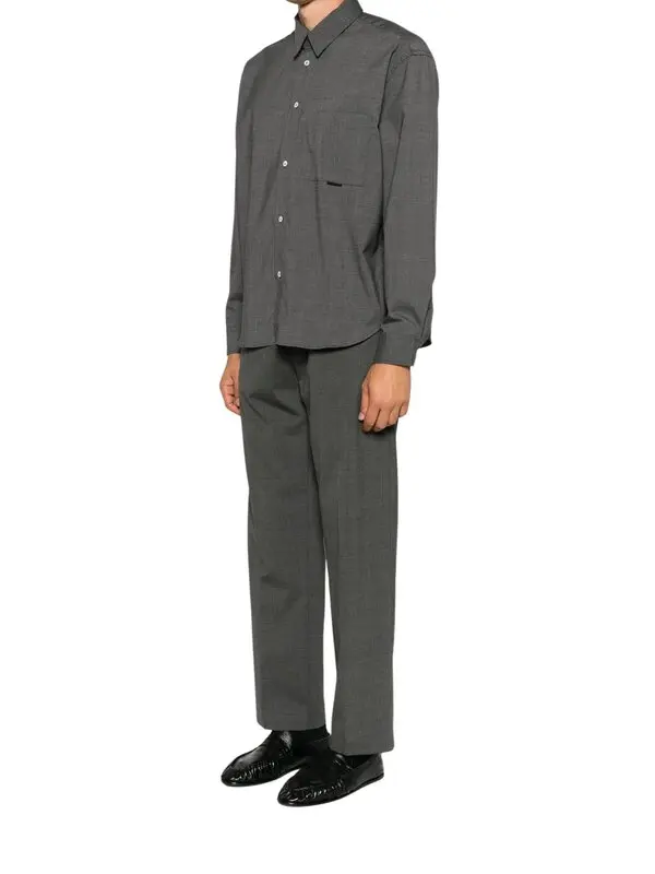 LARDINI Chest-pocket Button-up Shirt