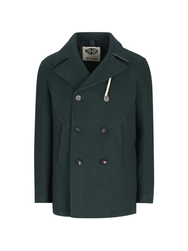 CAMPLIN Double-breasted Peacoat