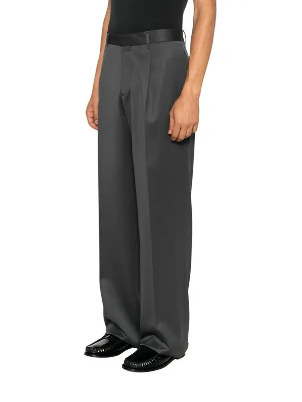 LARDINI Pleated Virgin-wool Trousers