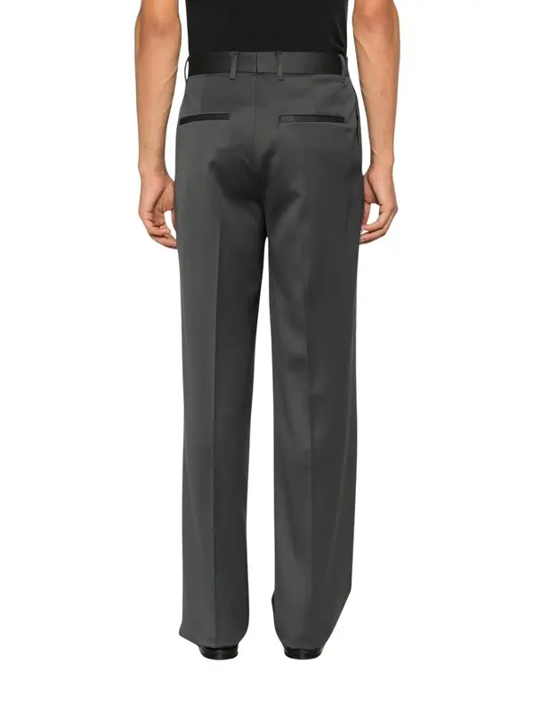 LARDINI Pleated Virgin-wool Trousers