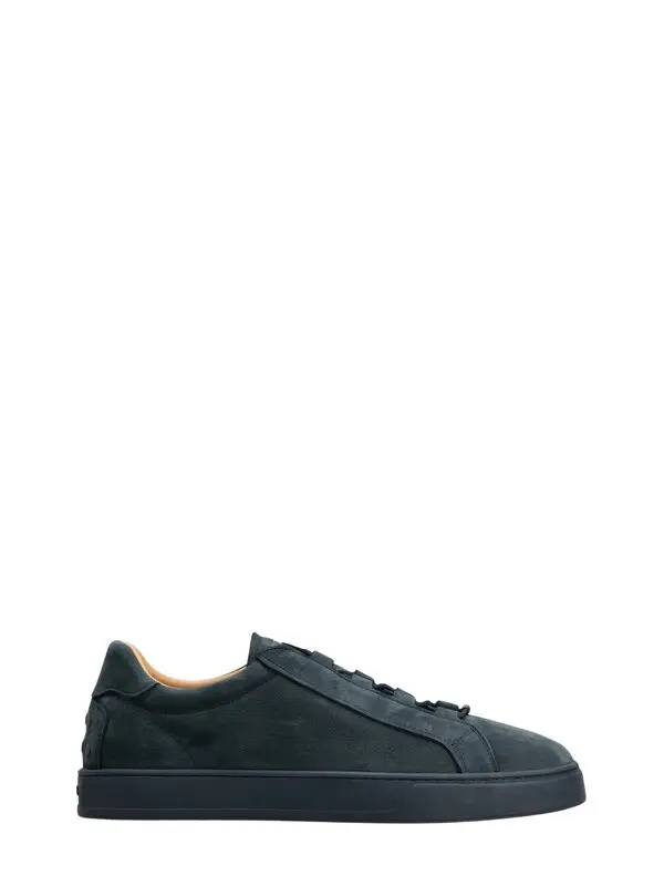 TOD'S Nubuck Lace-up Sneakers - Blue
