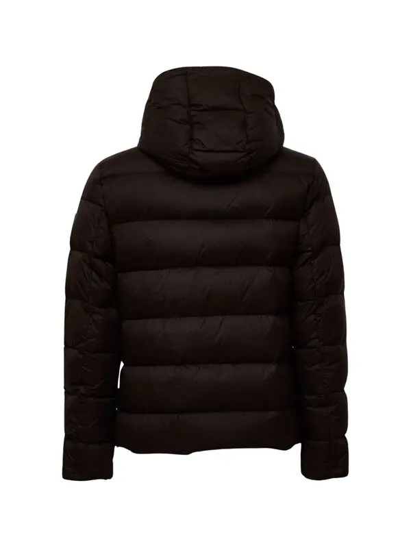 FAY Double-zip Hooded Down Jacket - Brown