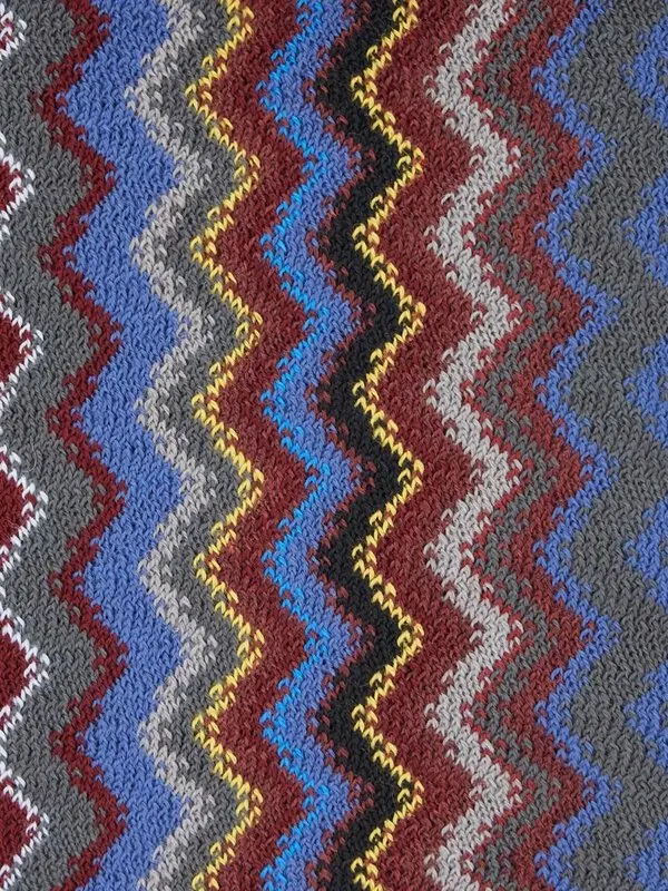 Missoni Chevron Knit Fringe Scarf