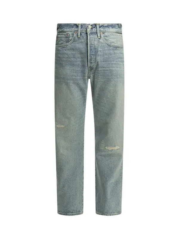 Ralph Lauren Straight Leg Distressed Jeans