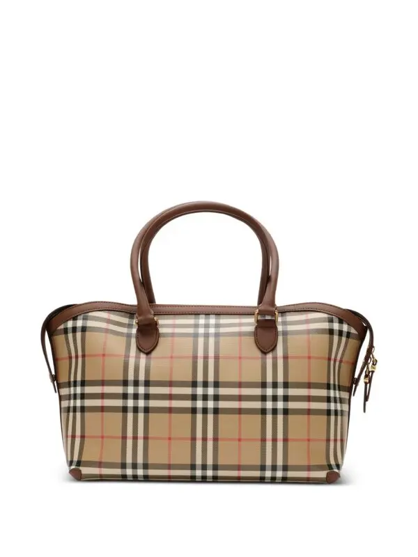 Burberry Checked Small Tote Bag