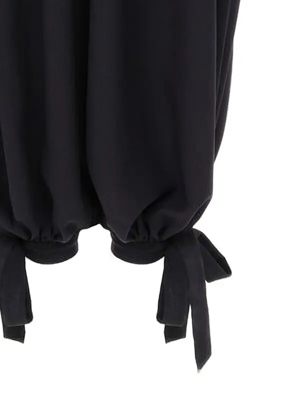 Chloé Silk Trousers With Bow Detail