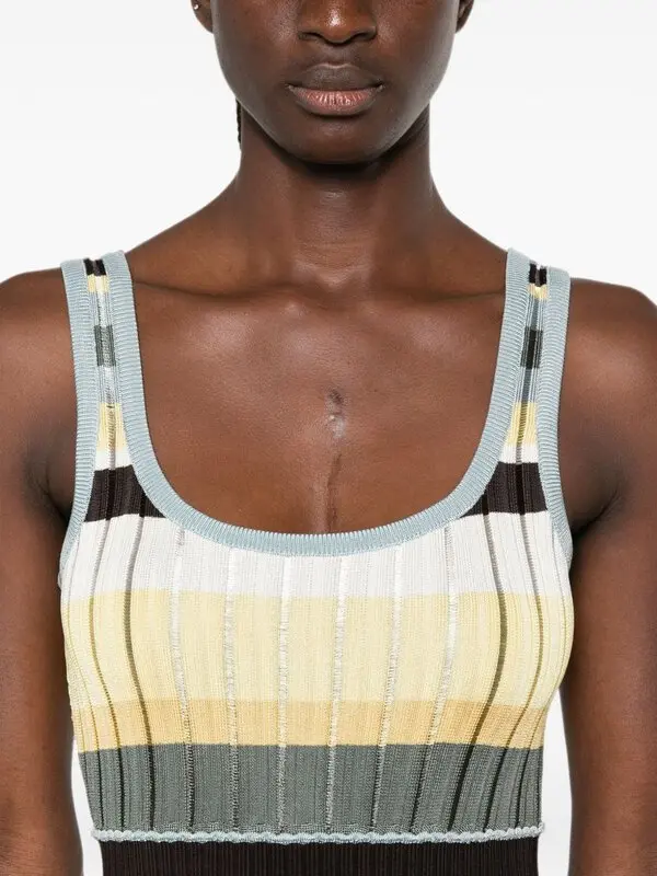Alaïa Striped Mini Dress