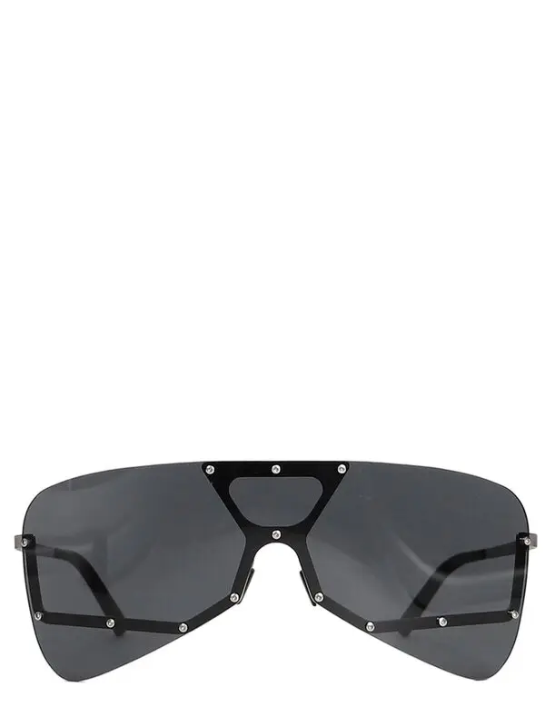 Rick Owens Avant-garde Shield Sunglasses - Argento