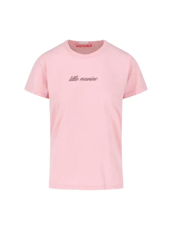 MOTHER Little Maniac Graphic T-shirt - Pink
