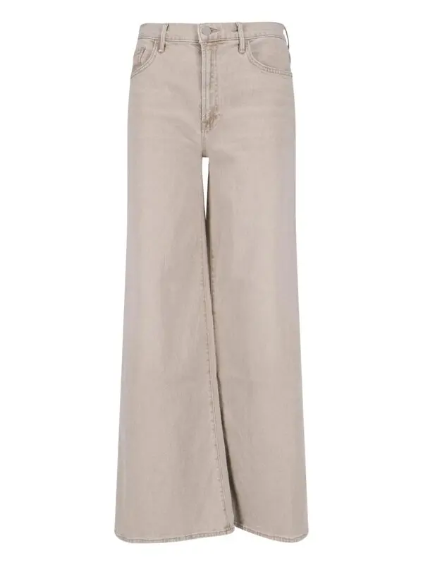 MOTHER High-rise Wide-leg Jeans - Brown