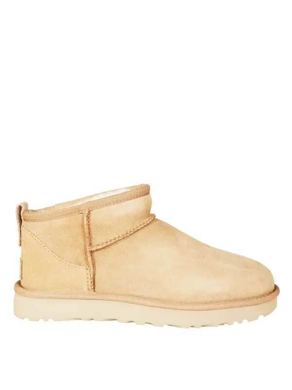 UGG Classic Ultra Mini Sheepskin Boots - Marrone